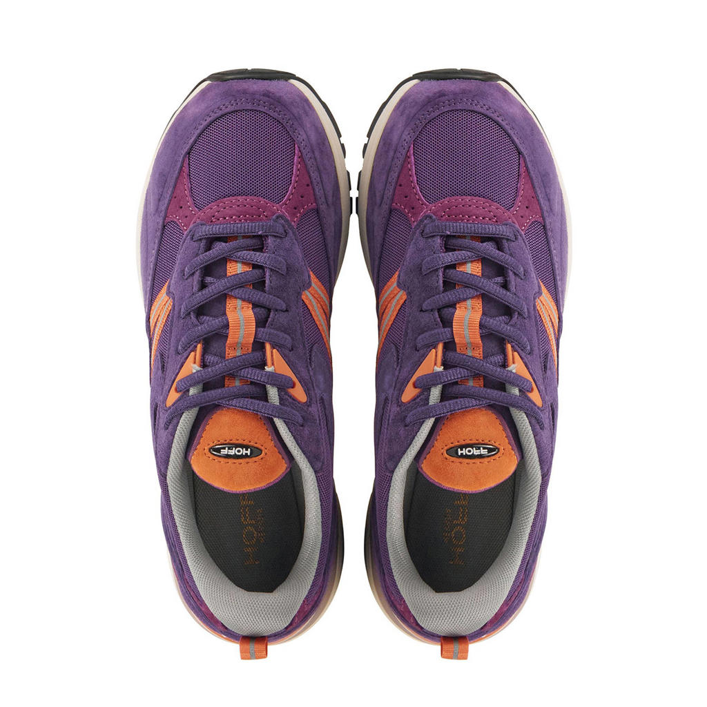 HOFF Nirvada suède sneakers paars/oranje | wehkamp