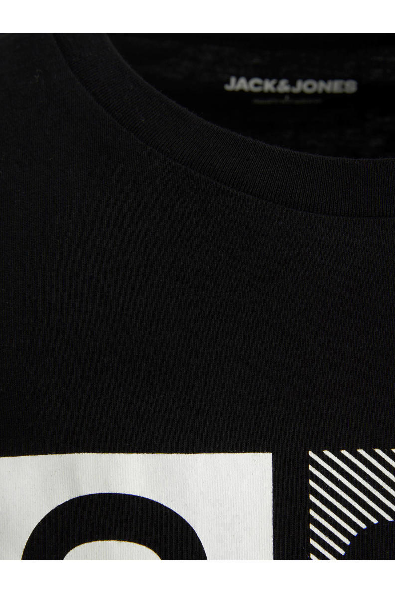 JACK & JONES regular fit T-shirt JJJIO met printopdruk zwart | wehkamp