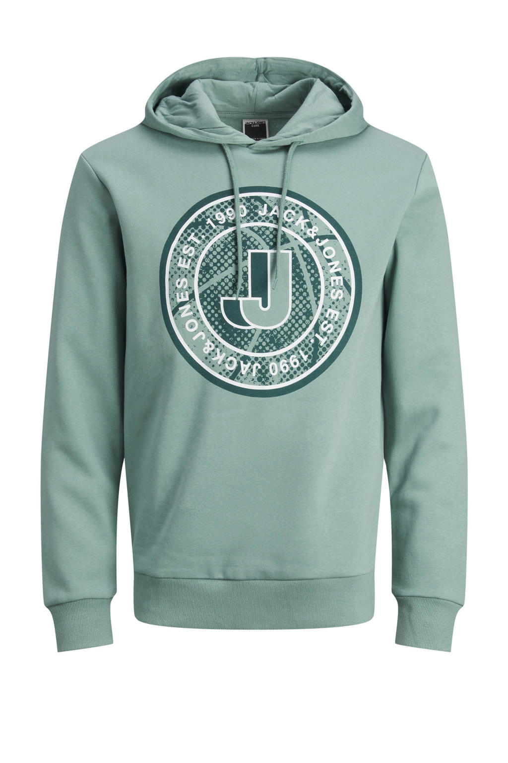 JACK & JONES CORE hoodie met printopdruk trellis | wehkamp