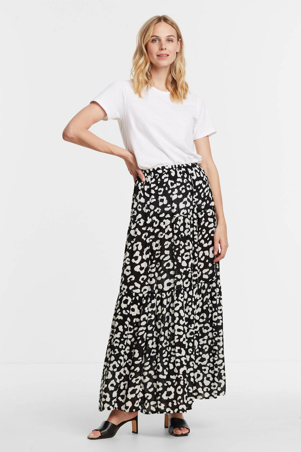 Imagine maxi rok met dierenprint | wehkamp