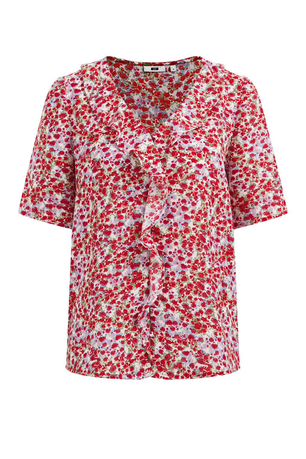WE Fashion gebloemde top rood | wehkamp