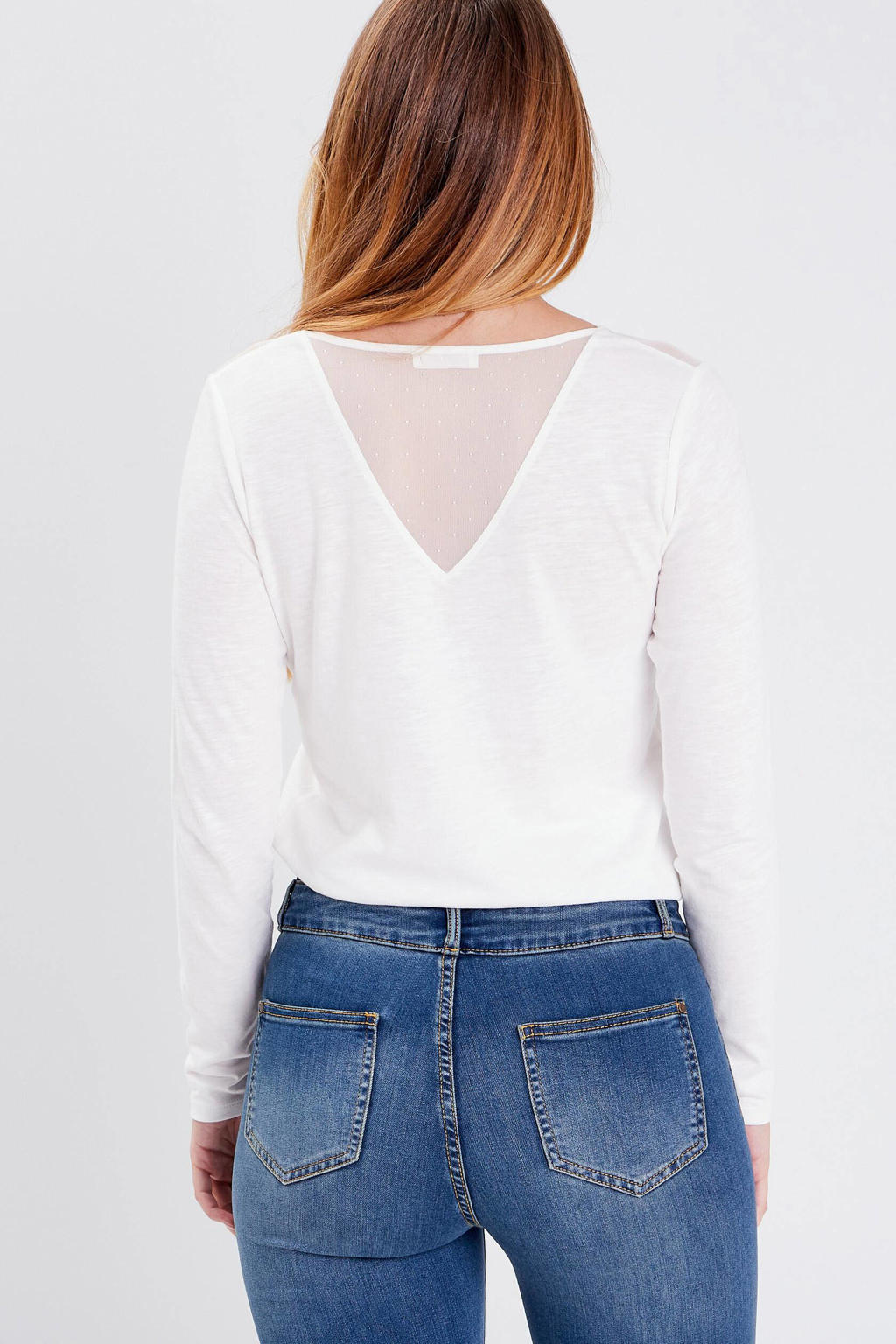 Cache Cache top met open detail wit | wehkamp