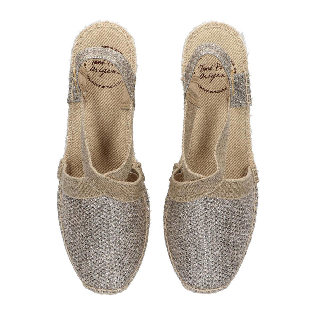 Toni Pons Triton espadrilles zilver | wehkamp