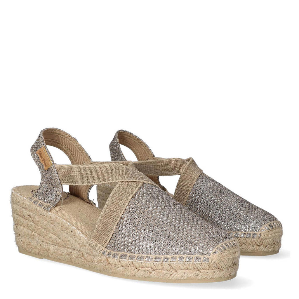 Toni Pons Triton espadrilles zilver | wehkamp