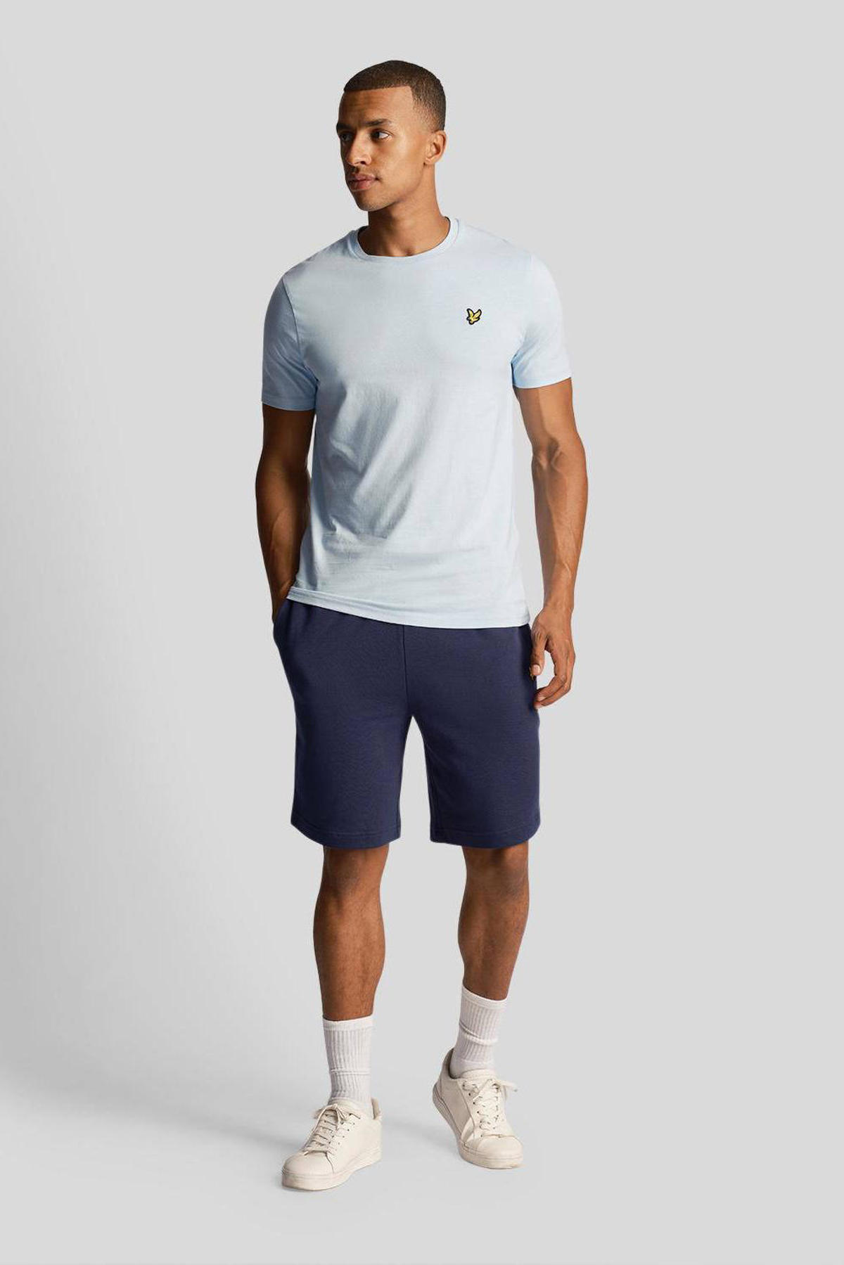 Lyle & Scott regular fit T-shirt light blue | wehkamp