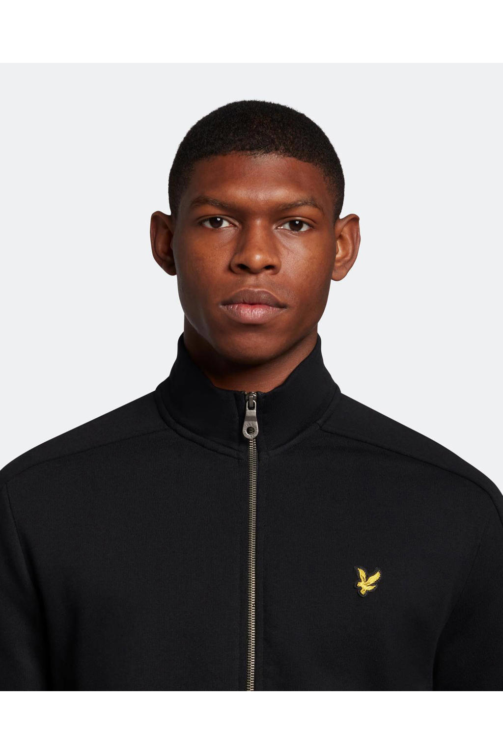 Lyle & Scott sweatvest jet black | wehkamp