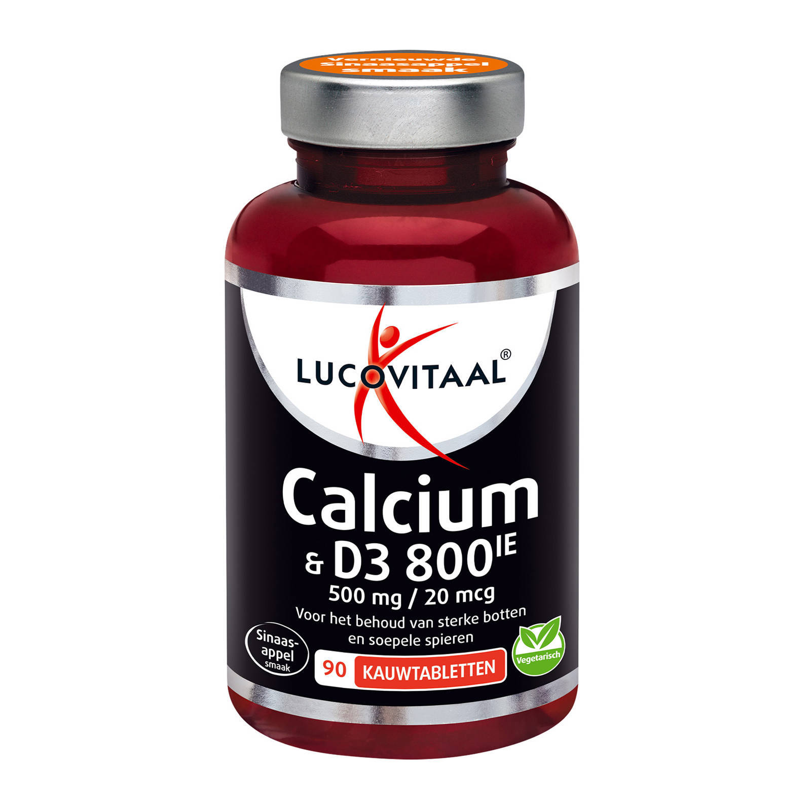 Lucovitaal Calcium 500mg + D3 20mcg kauwtablet | wehkamp