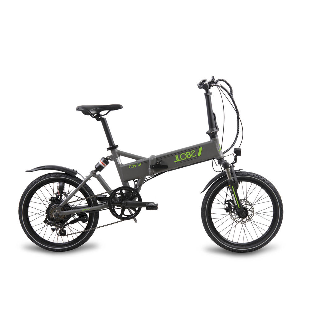 Llobe City III, 20 inch elektrische vouwfiets, 20 inch, 7 sp, 21kg, 10,4 Ah, grijs | wehkamp