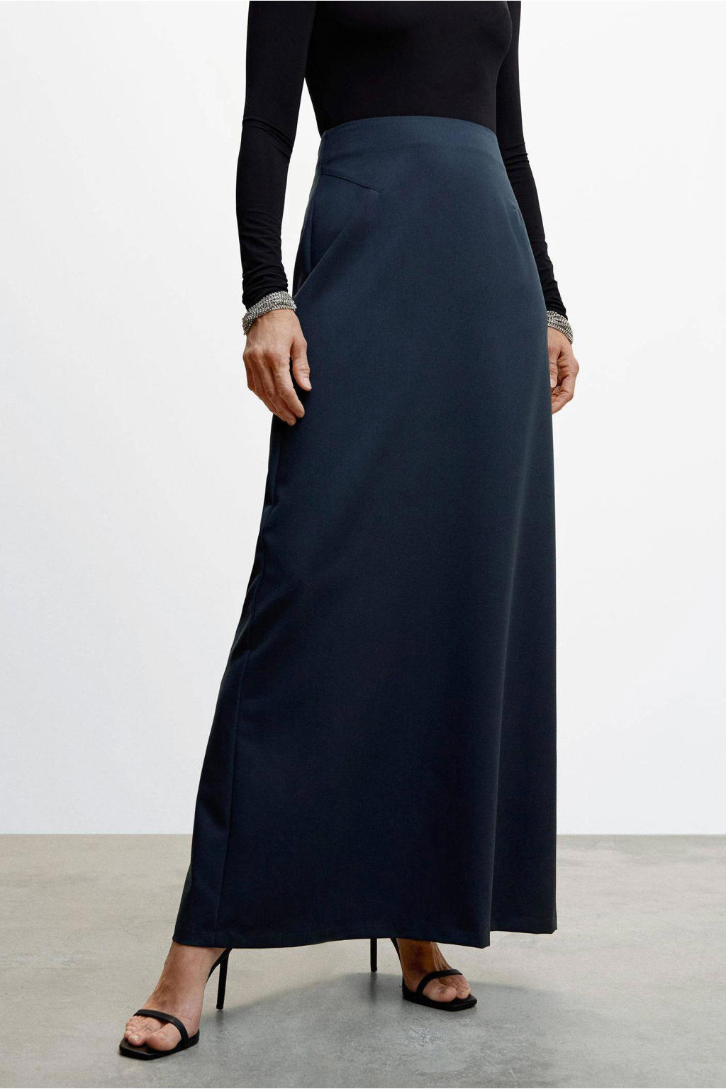 Mango maxi rok donkerblauw kopen? | Morgen in huis | wehkamp