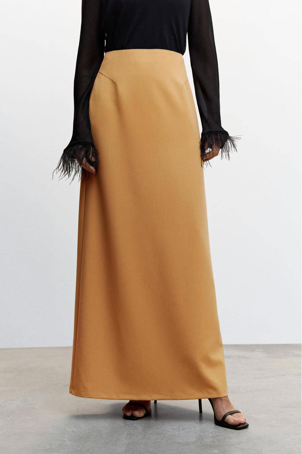 Mango maxi rok beige kopen? | Morgen in huis | wehkamp