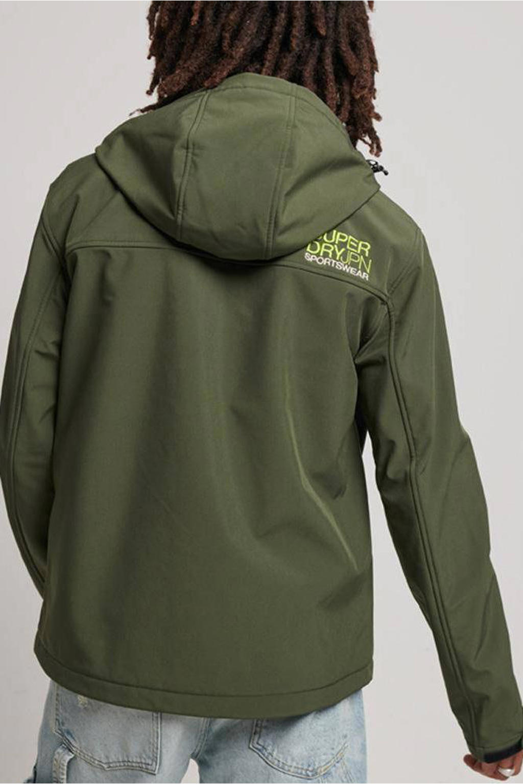 Superdry CODE Trekker softshell jas dark moss | wehkamp