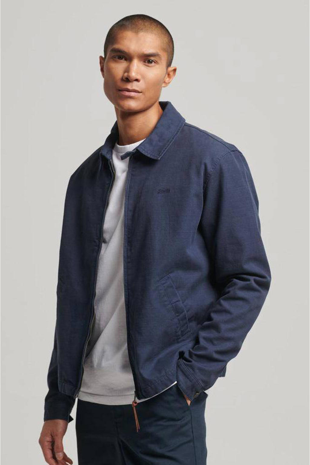 Superdry zomerjas eclipse navy | wehkamp