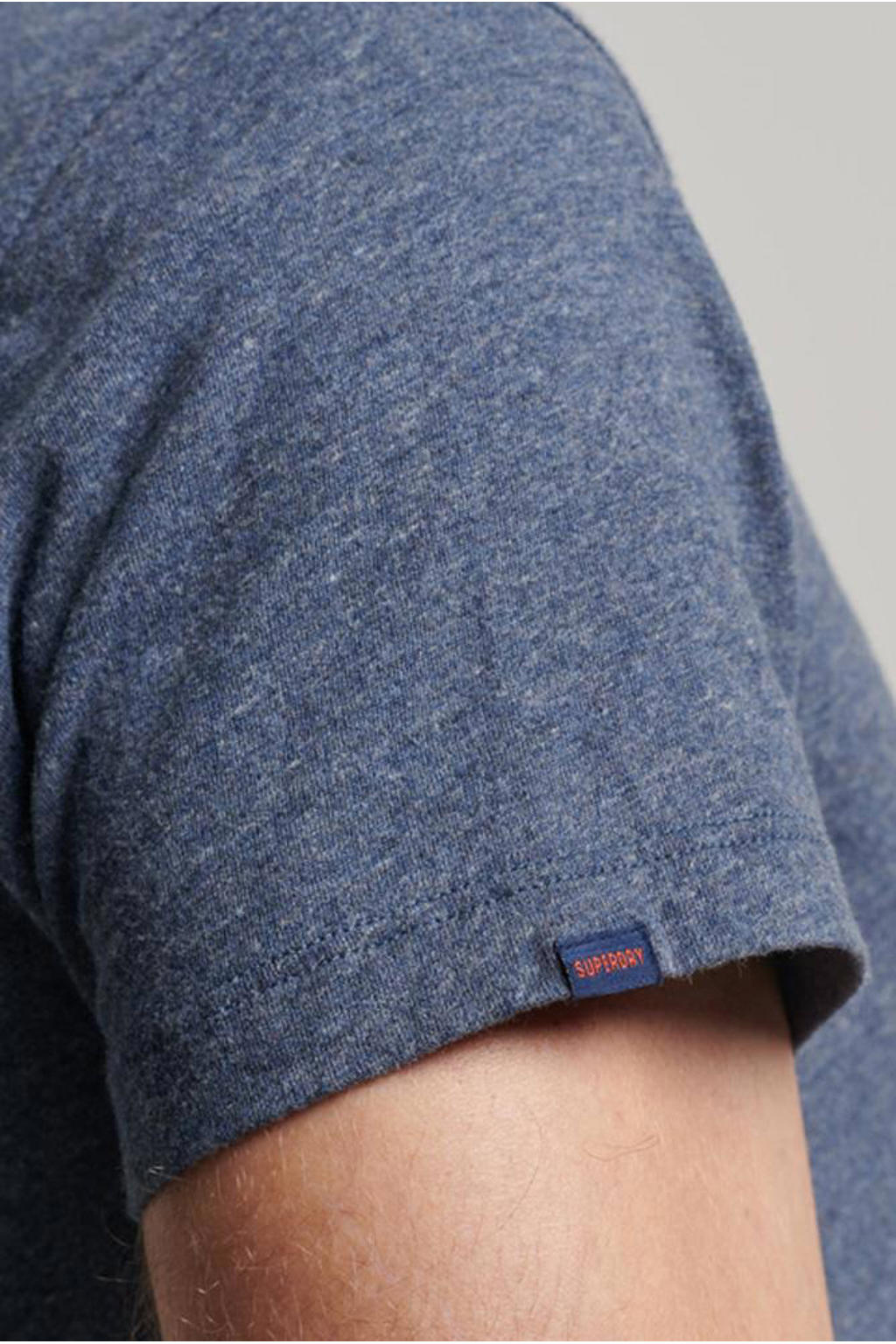Superdry slim fit T-shirt navy marl | wehkamp