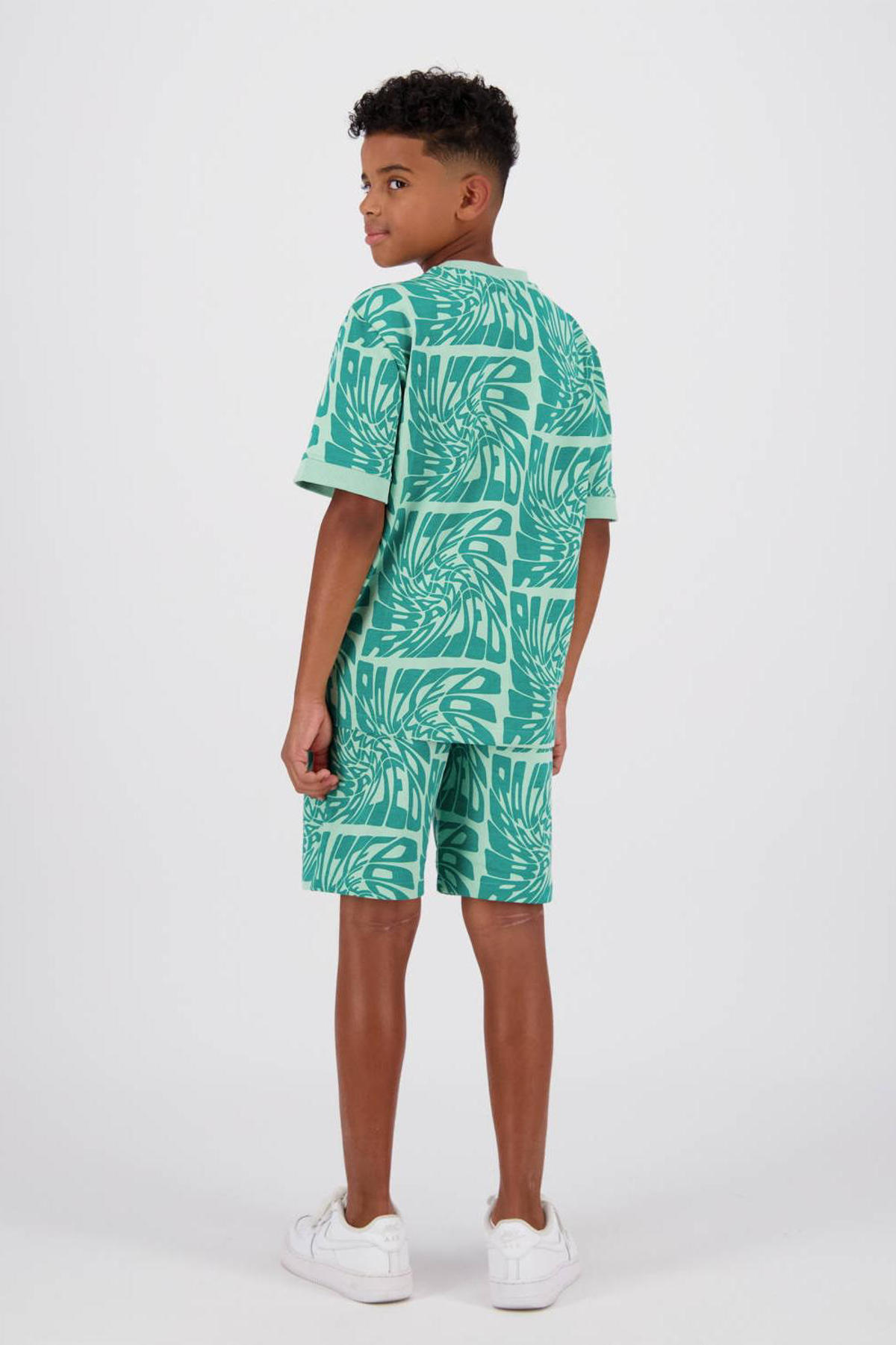 Raizzed regular fit short Finn met all over print mintgroen | wehkamp