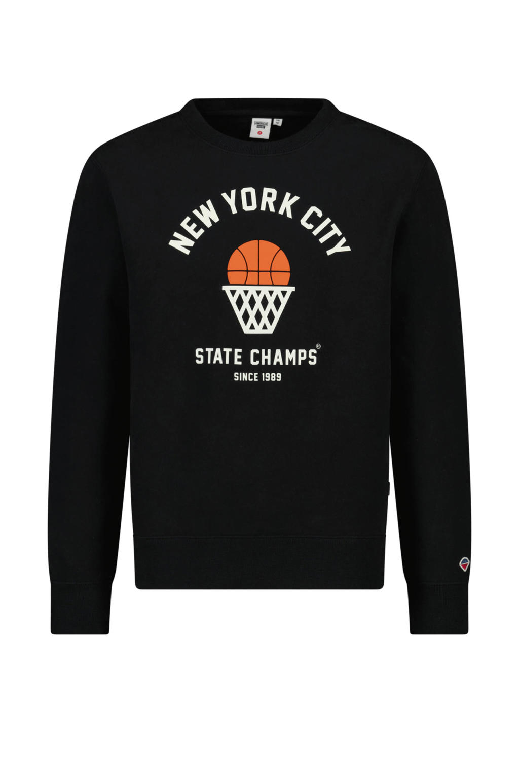 America Today sweater Seth crew Jr met printopdruk zwart | wehkamp