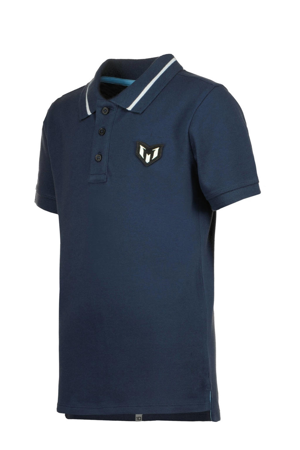 Vingino x Messi polo Colon donkerblauw | wehkamp