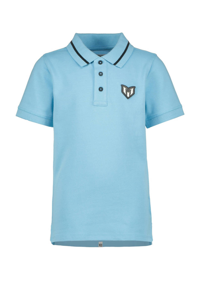 Vingino x Messi polo Colon lichtblauw | wehkamp