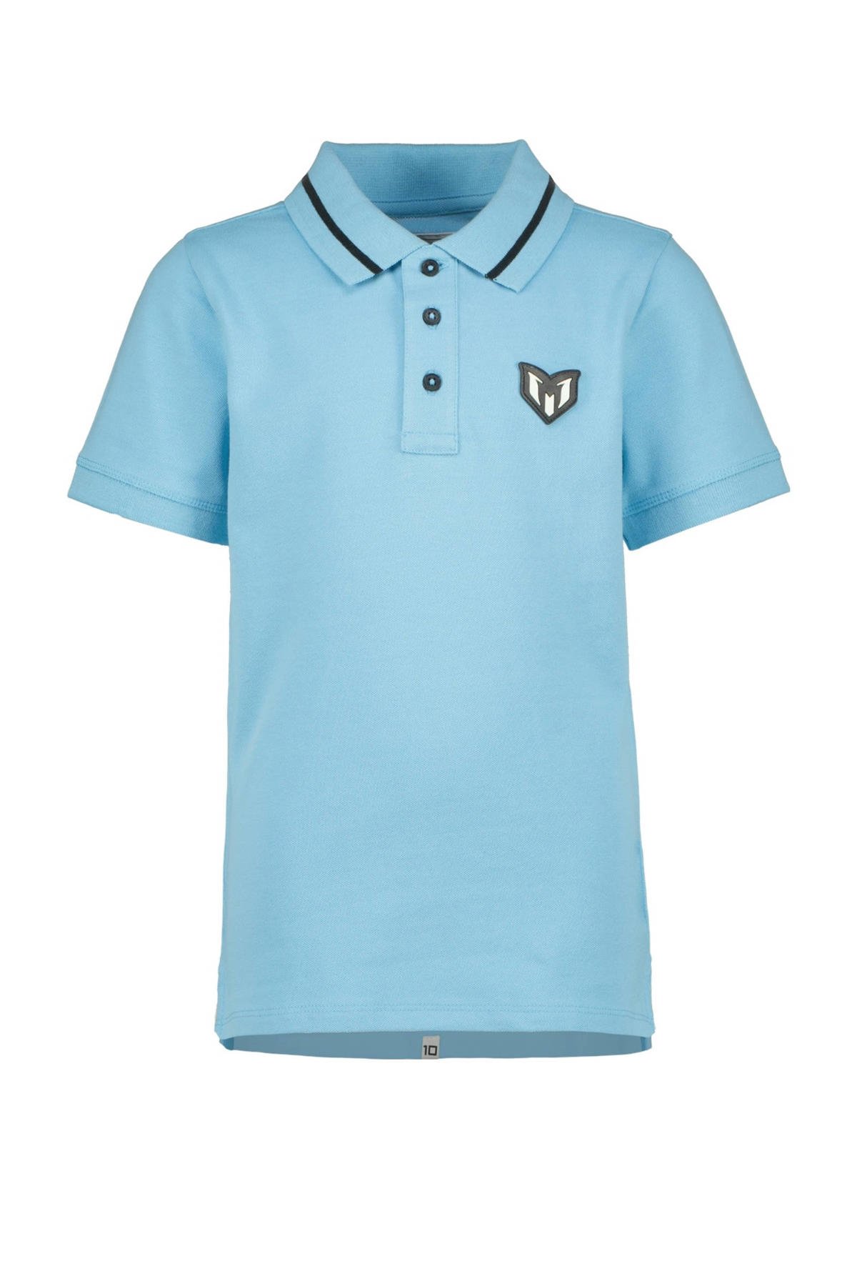 Vingino x Messi polo Colon lichtblauw | wehkamp
