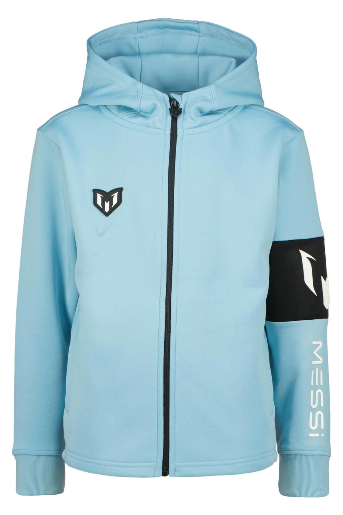 Vingino x Messi sweatvest Rosario lichtblauw | wehkamp