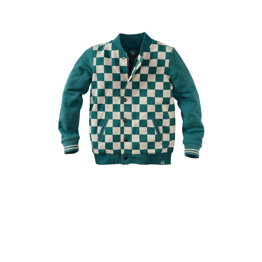 Z8 baseball jacket Barack met all over print groen | wehkamp