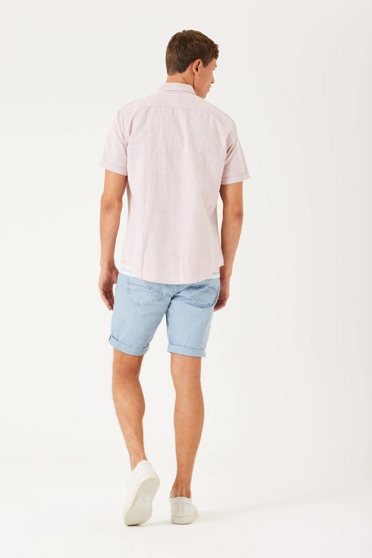 Garcia slim fit overhemd dusty cedar | wehkamp