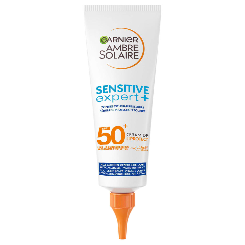 Garnier Ambre Solaire Sensitive Expert zonbeschermingsserum zonnebrand SPF 50+ - 125 ml | wehkamp