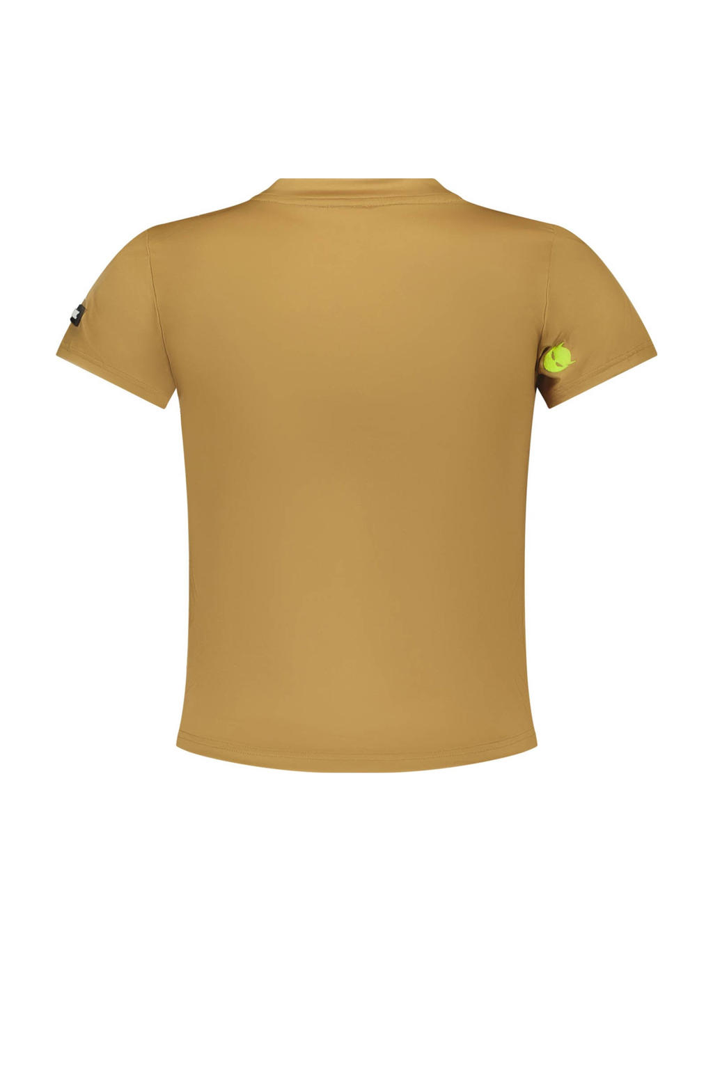 SuperRebel T-shirt Sunny van gerecycled polyester goud | wehkamp