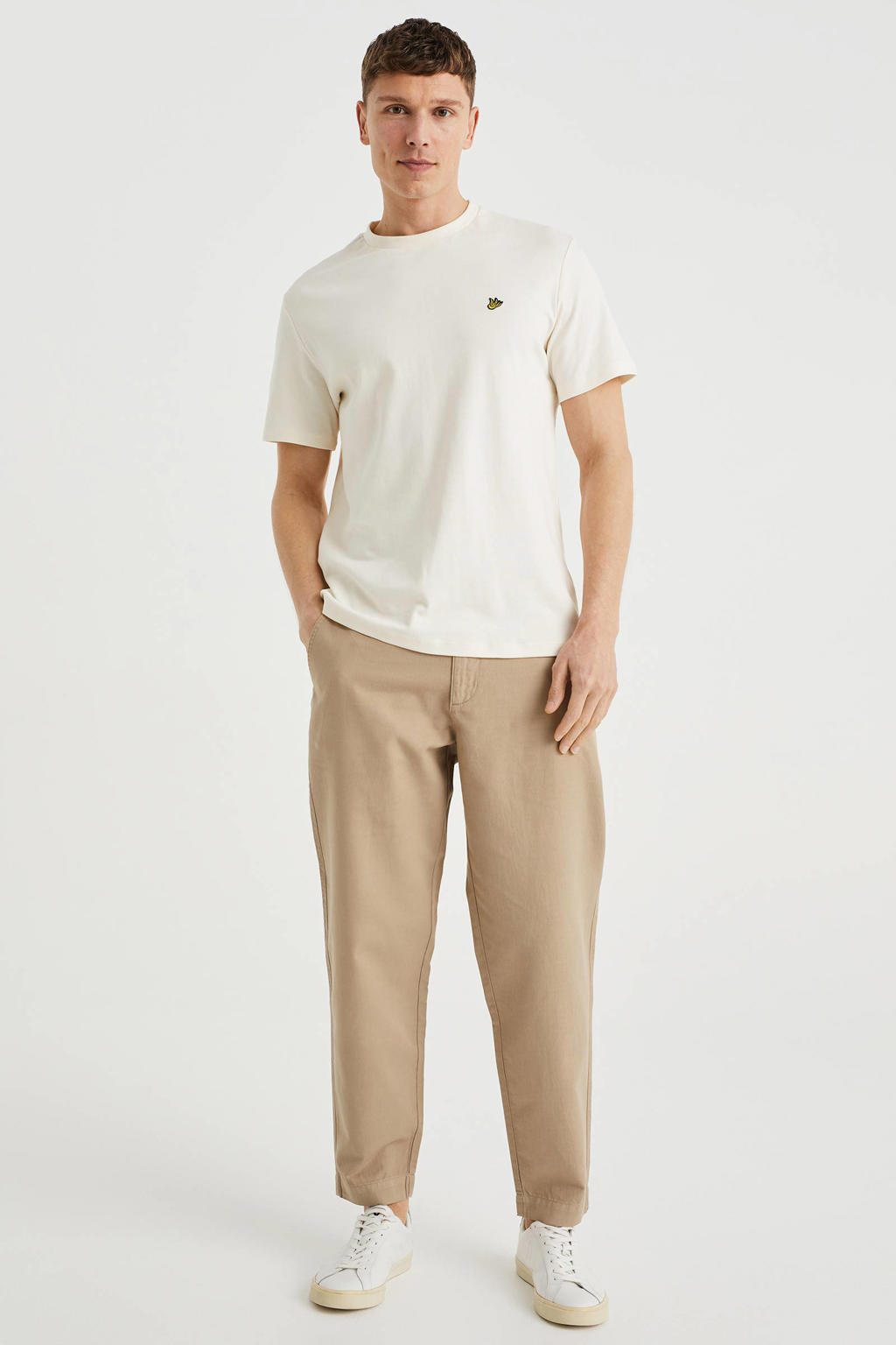 WE Fashion loose fit chino faded teak | wehkamp