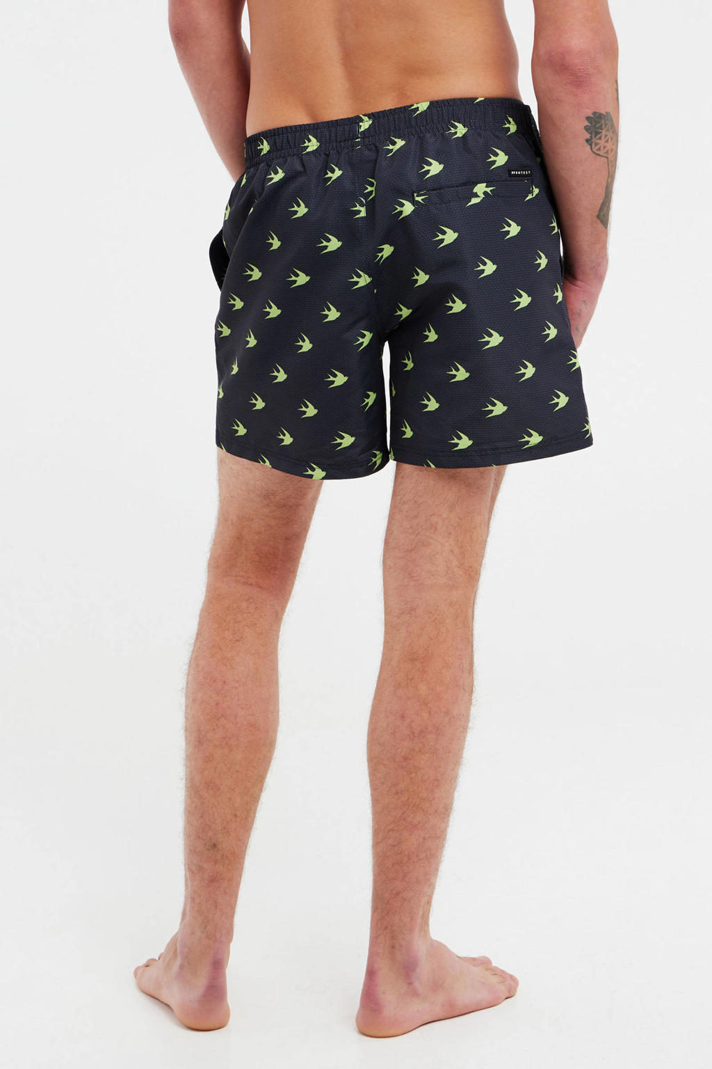 Protest zwemshort PRTBADDOW zwart/lichtgroen | wehkamp