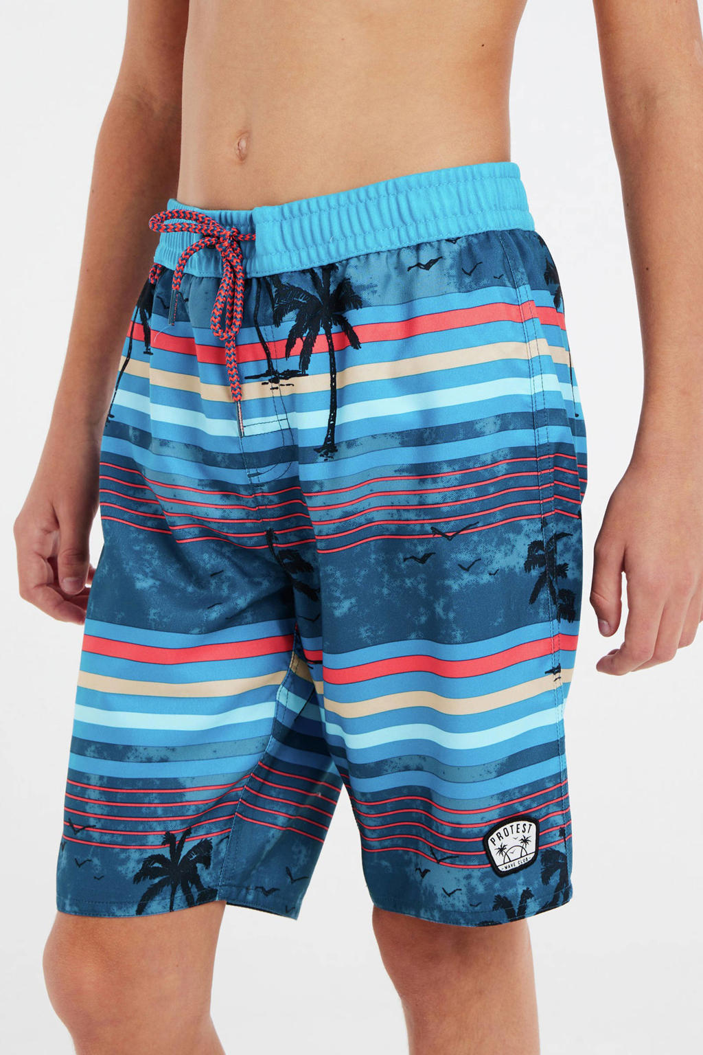 Protest zwemshort PRTJASON JR blauw/oranje | wehkamp