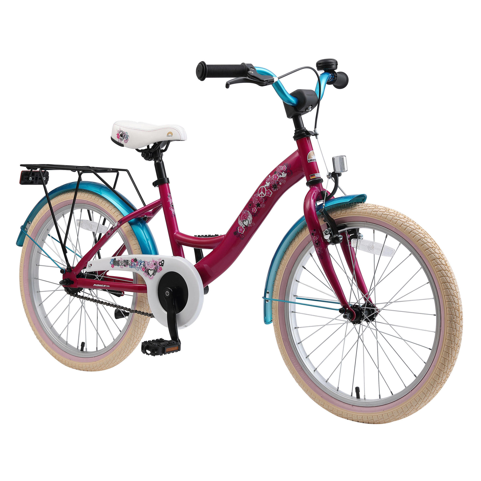 BikeStar Classic kinderfiets 20 inch paars | wehkamp