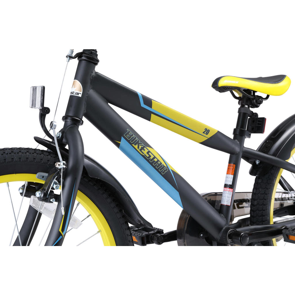 BikeStar Urban Jungle kinderfiets 20 inch zwart | wehkamp