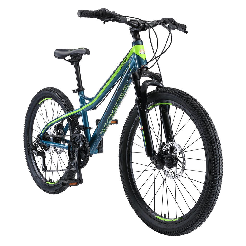 BikeStar MTB kinderfiets 24 inch blauw | wehkamp