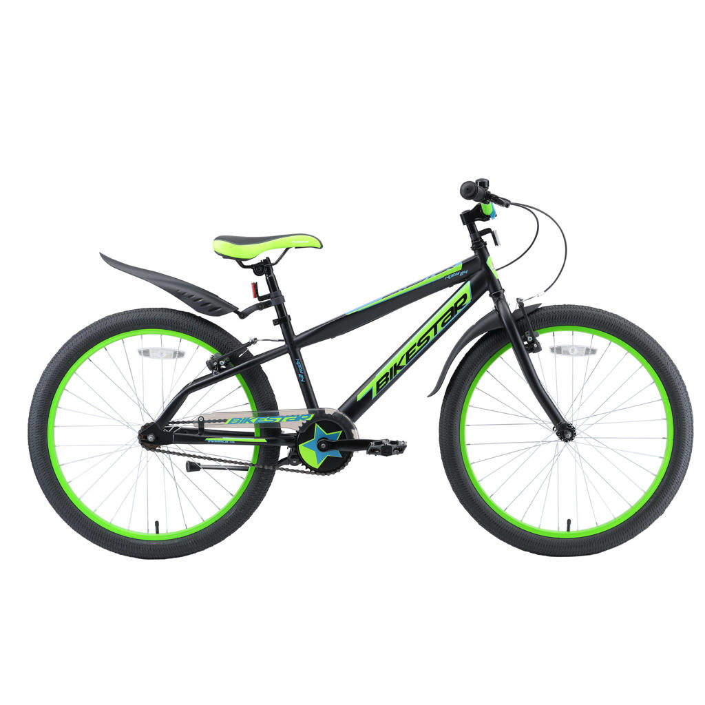 BikeStar Urban Jungle kinderfiets 24 inch zwart | wehkamp