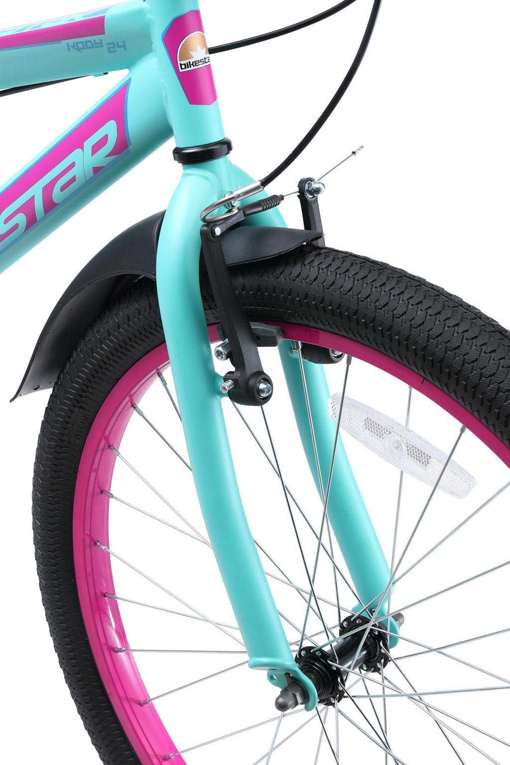 BikeStar Urban Jungle kinderfiets 24 inch turquoise | wehkamp