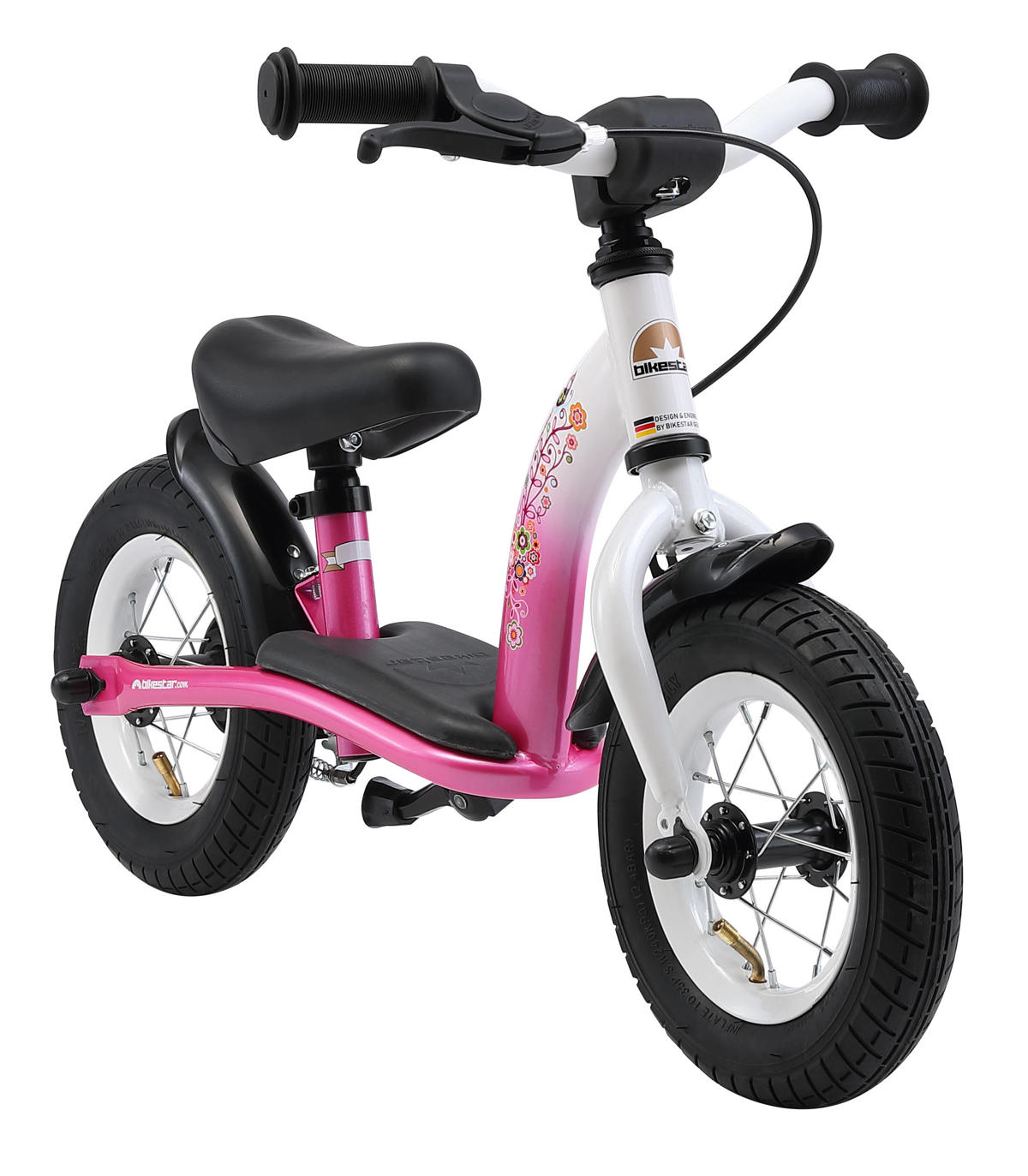 BikeStar Classic, 10 inch loopfiets, roze / wit | wehkamp