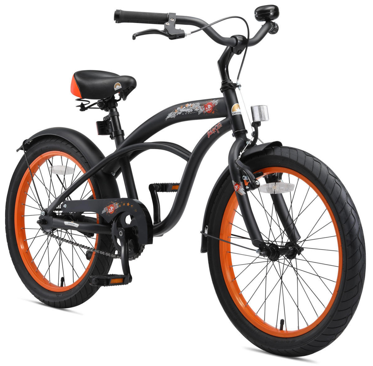 BikeStar Cruiser kinderfiets 20 inch zwart | wehkamp