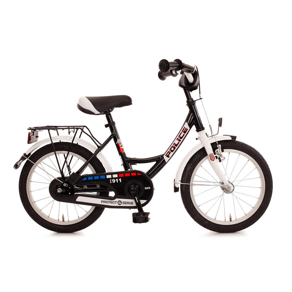 Bachtenkirch Police kinderfiets 16 inch zwart | wehkamp