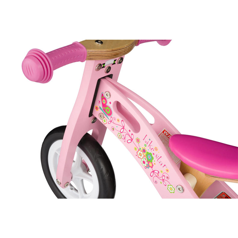 BikeStar houten loopfiets, 10 inch wielen, roze | wehkamp
