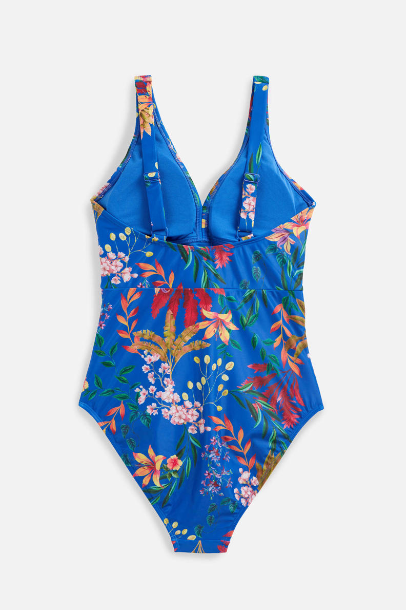 WE Fashion badpak blauw/multi | wehkamp