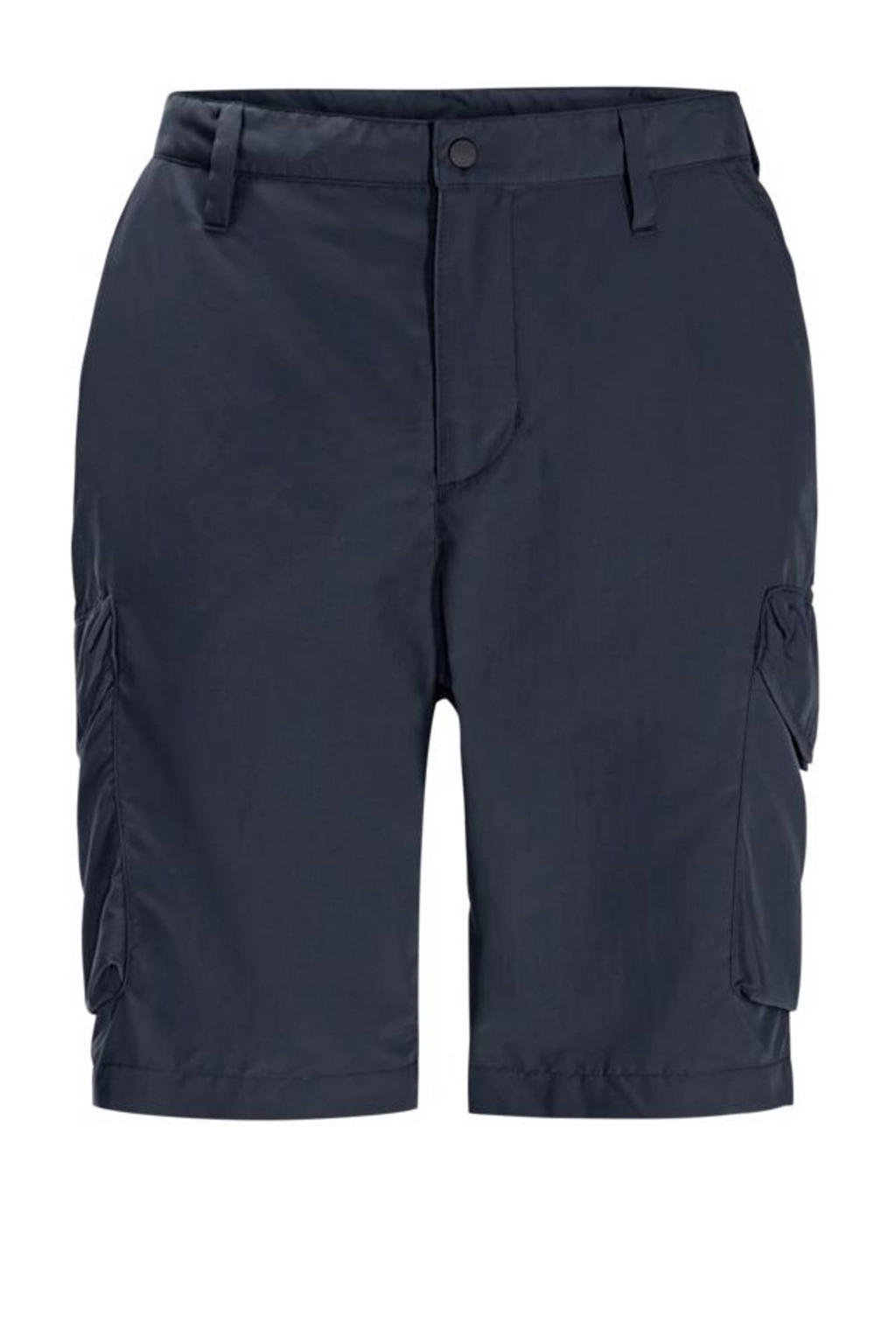 Jack Wolfskin korte outdoor broek donkerblauw | wehkamp