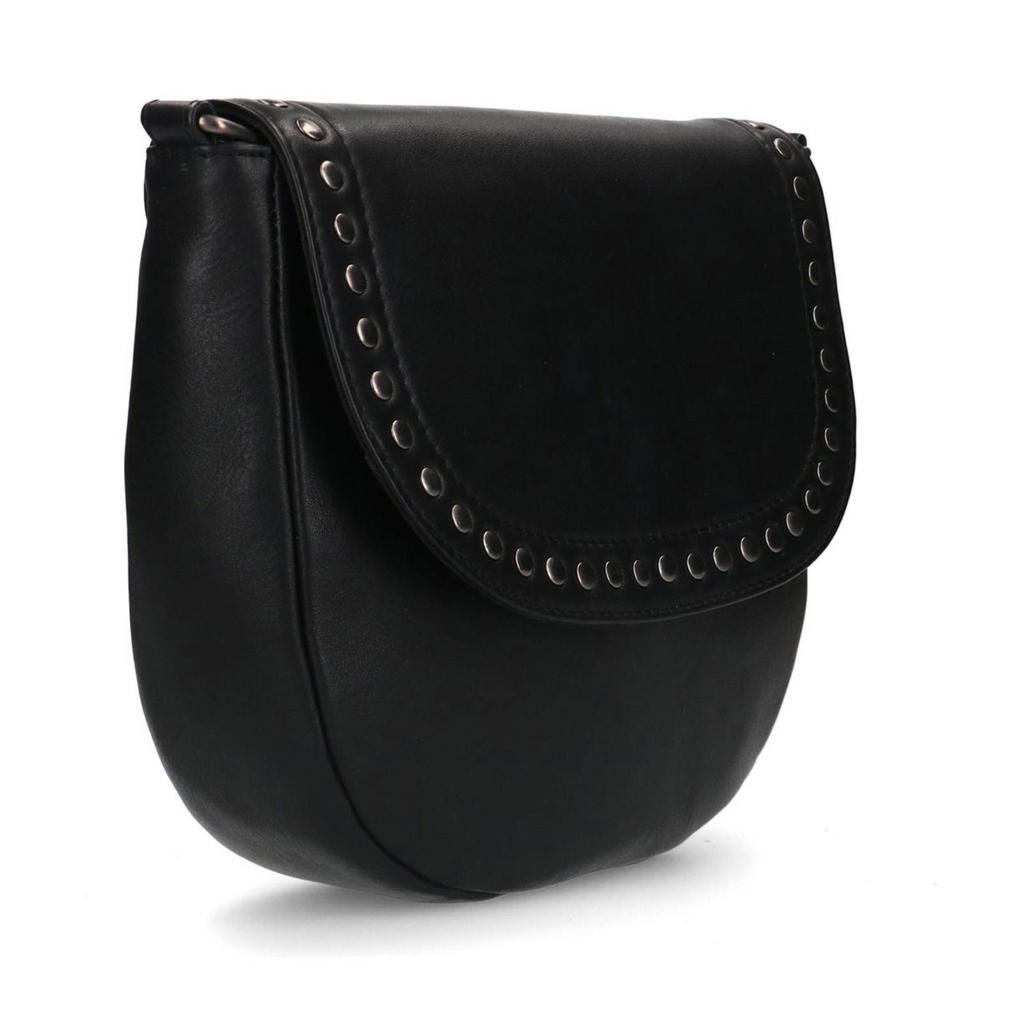 Sacha leren crossbody tas met studs zwart | wehkamp