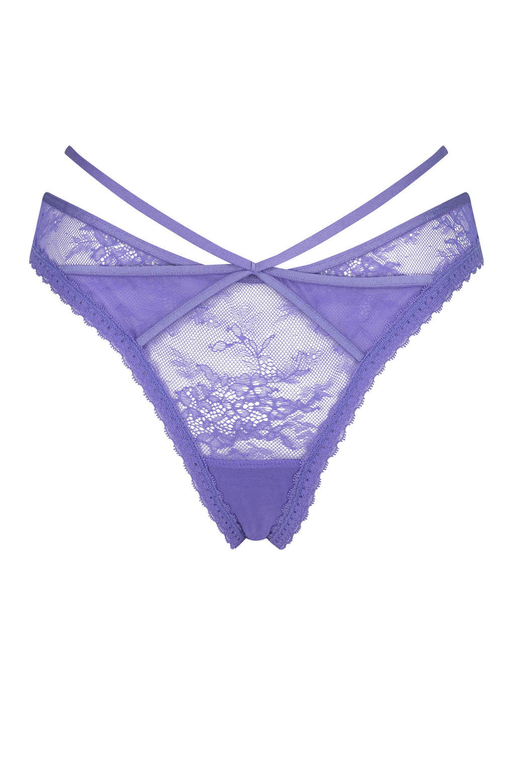 Hunkemöller high waist string Amy paars | wehkamp