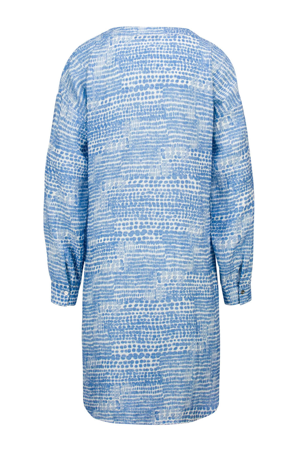 Expresso jurk met all over print blauw/wit | wehkamp