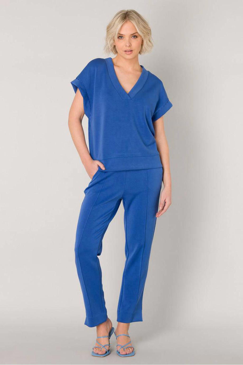 Yest jersey top met modal blauw | wehkamp