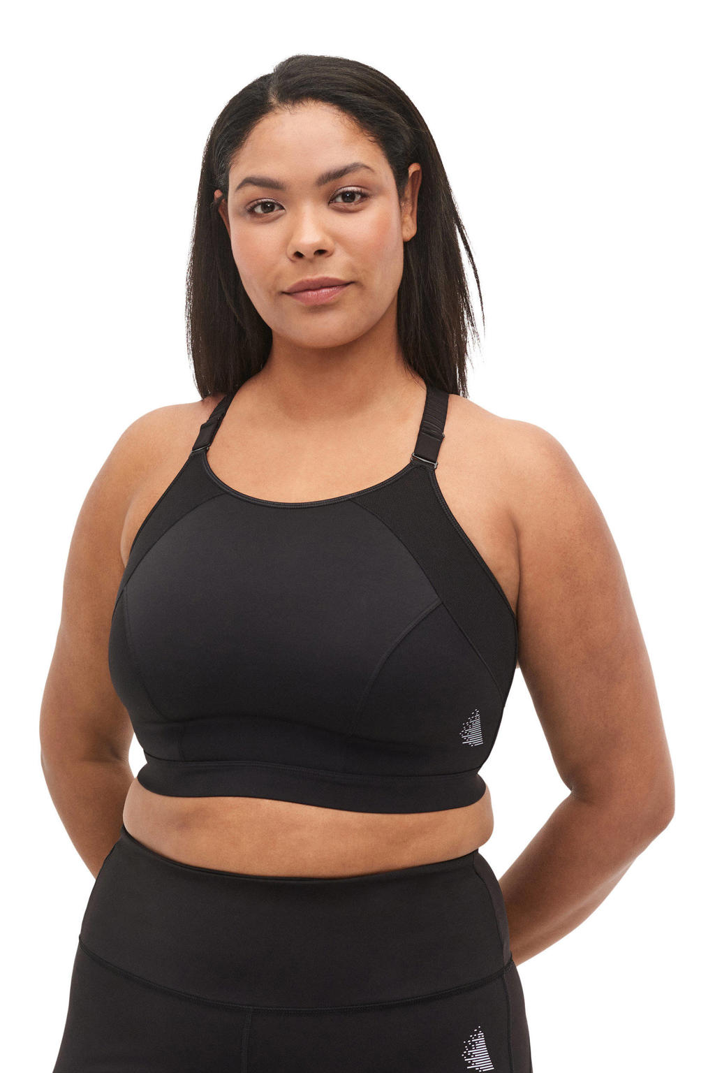 ACTIVE By Zizzi Plus Size level 2 sportbh ACORE zwart | wehkamp