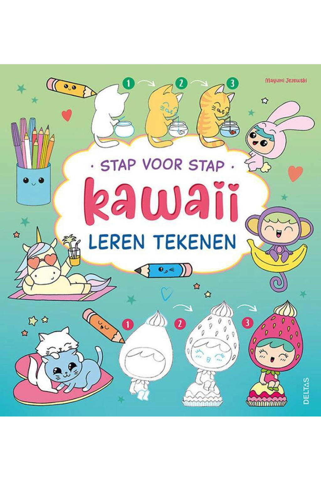 Stap voor stap kawaii leren tekenen | wehkamp