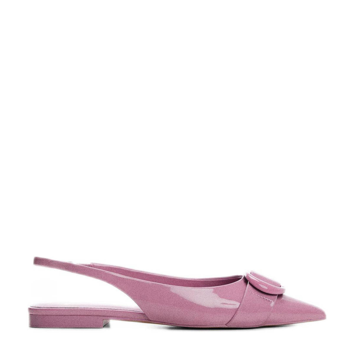 Mango lak slingback loafers lila | wehkamp