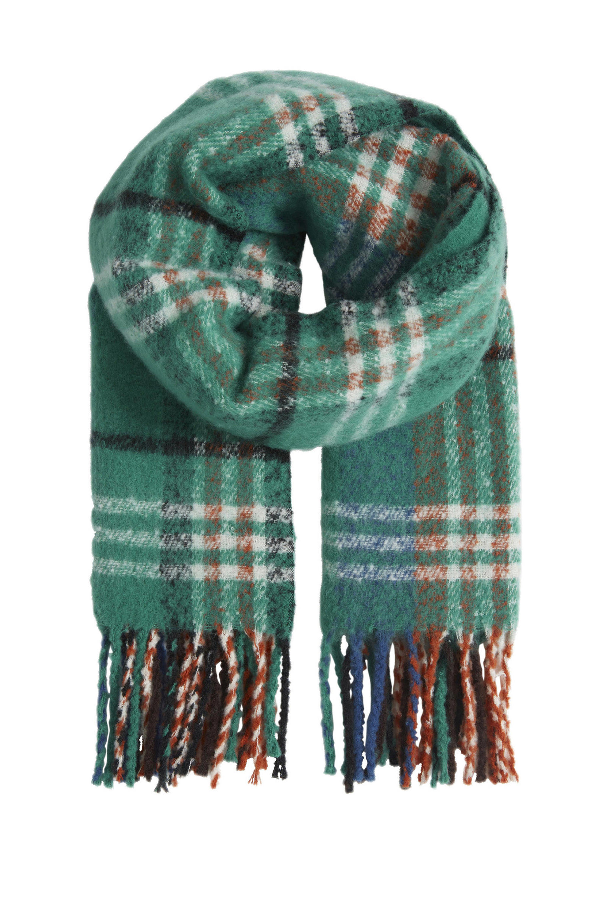 ICHI geruite sjaal IAELMA groen | wehkamp