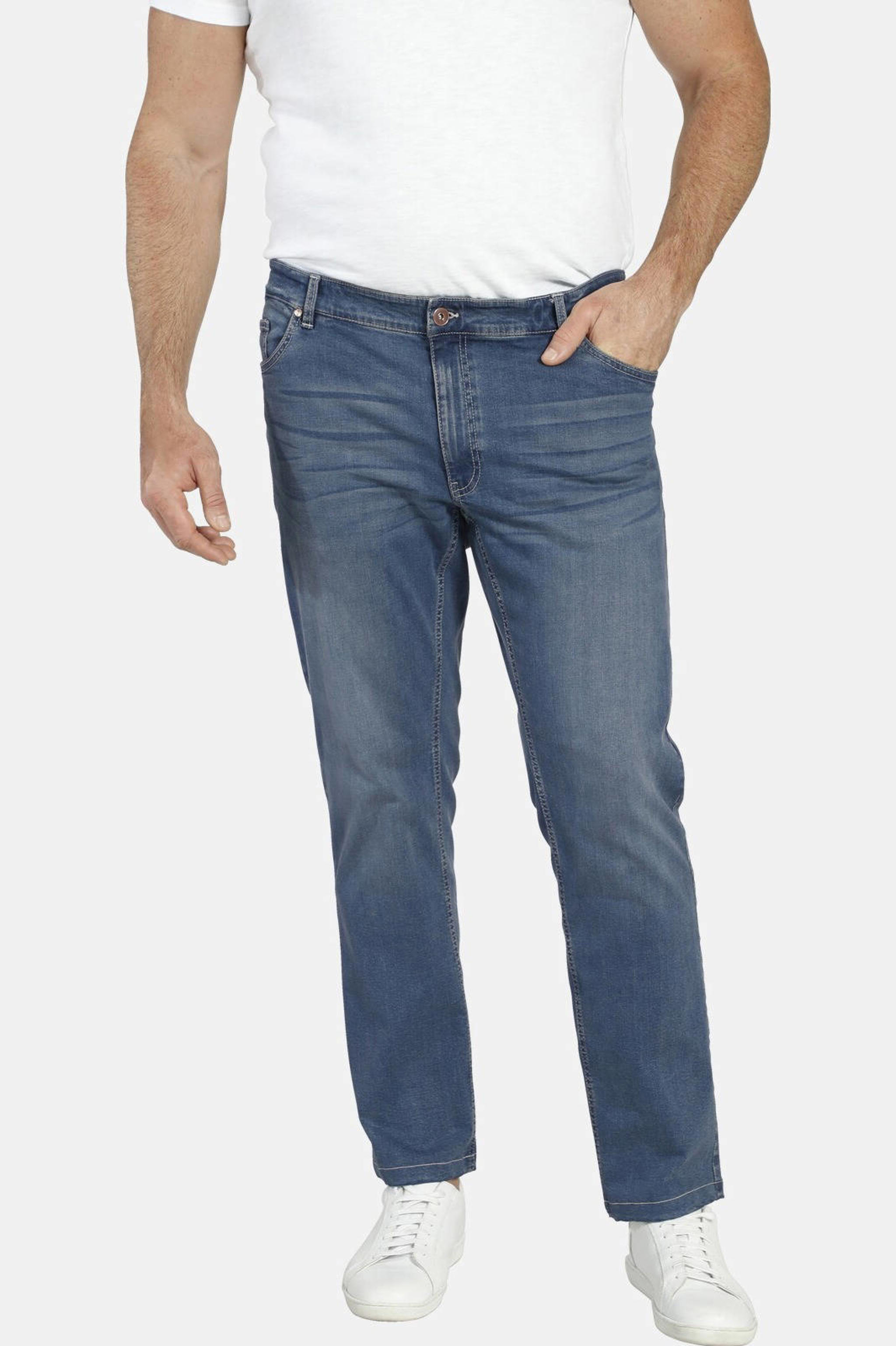 Charles Colby loose fit jeans BARON GOYLE Plus Size lichtblauw | wehkamp